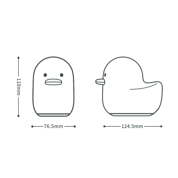 Uneede® Benson The Duck Night Light Kids Led Duck Lamp Cute Room Light ...